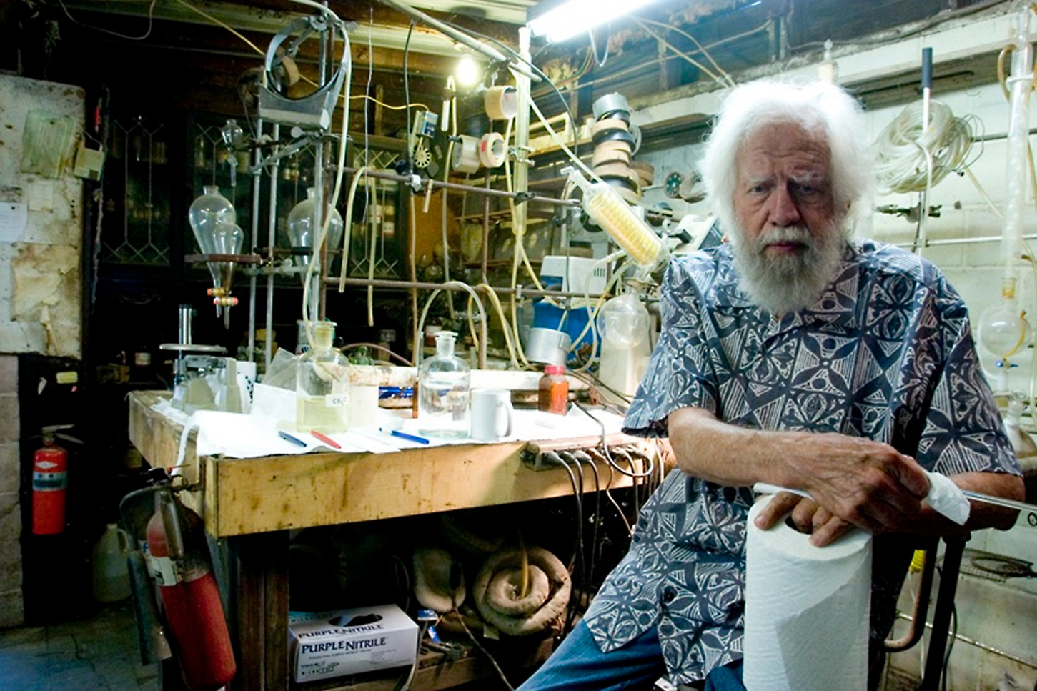 Sasha Shulgin in his lab - Psychedelic Frontier